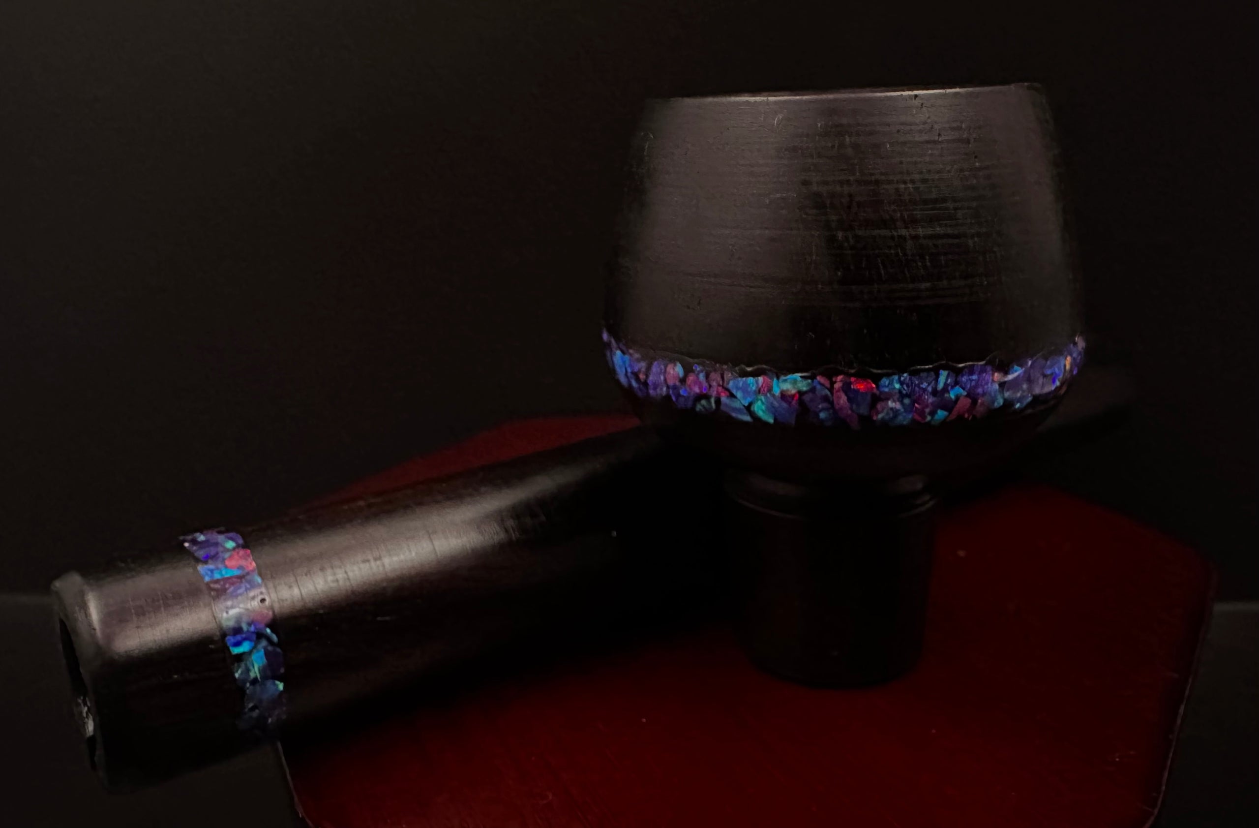Diffuser 18mm & Handle Set - Blackwood - Multi Opal | DFreeZ Designs