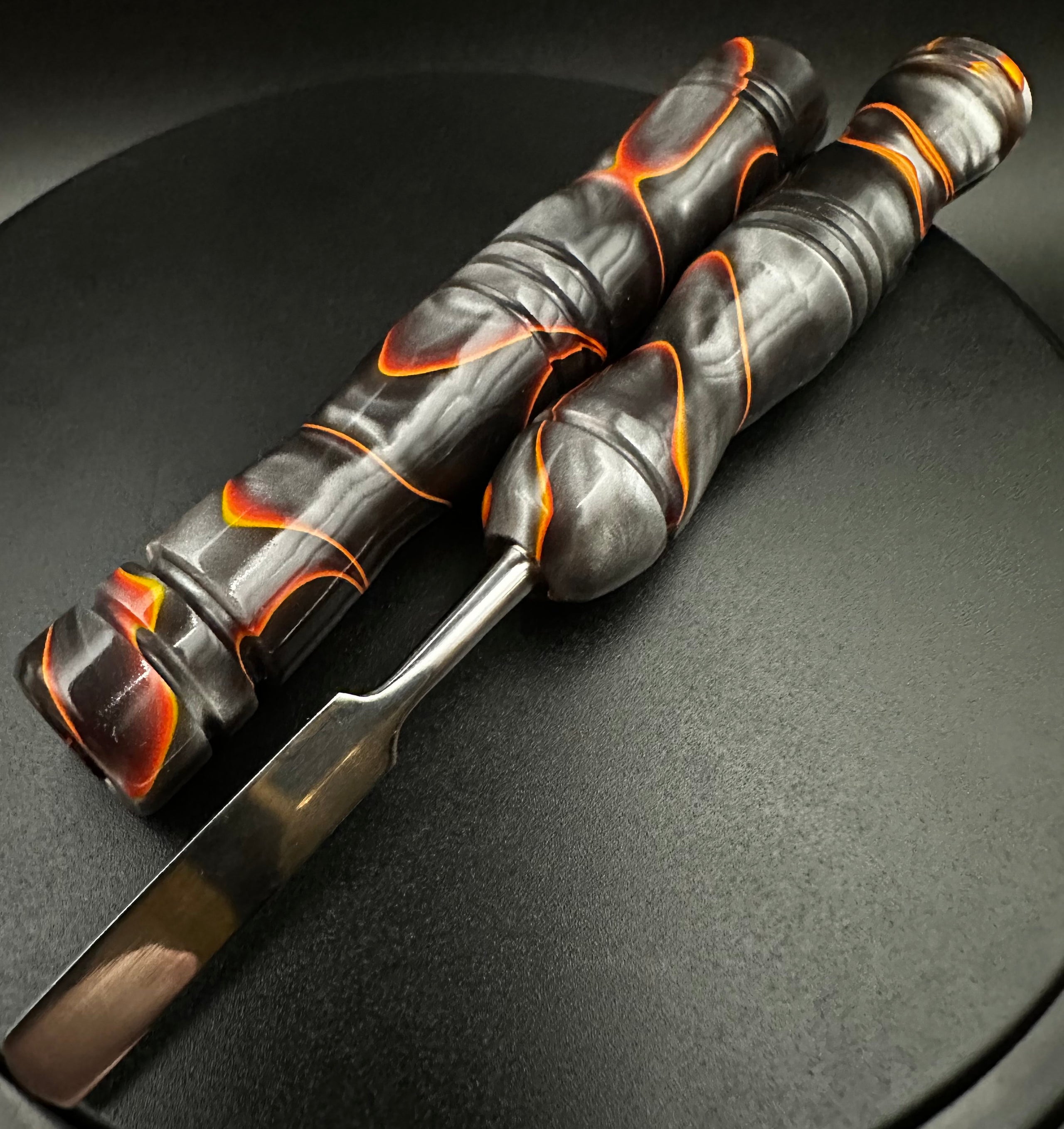 Set Acrylic “Blaze” - Coil Handle & Dab Tool | DFreeZ Designs