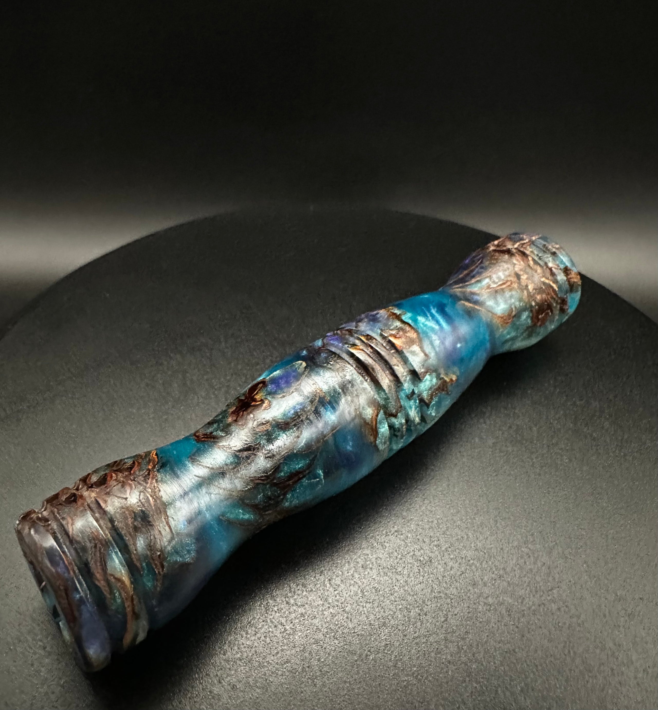 Coil Handle - Pinecone - Light Blue & Purple | DFreeZ Designs
