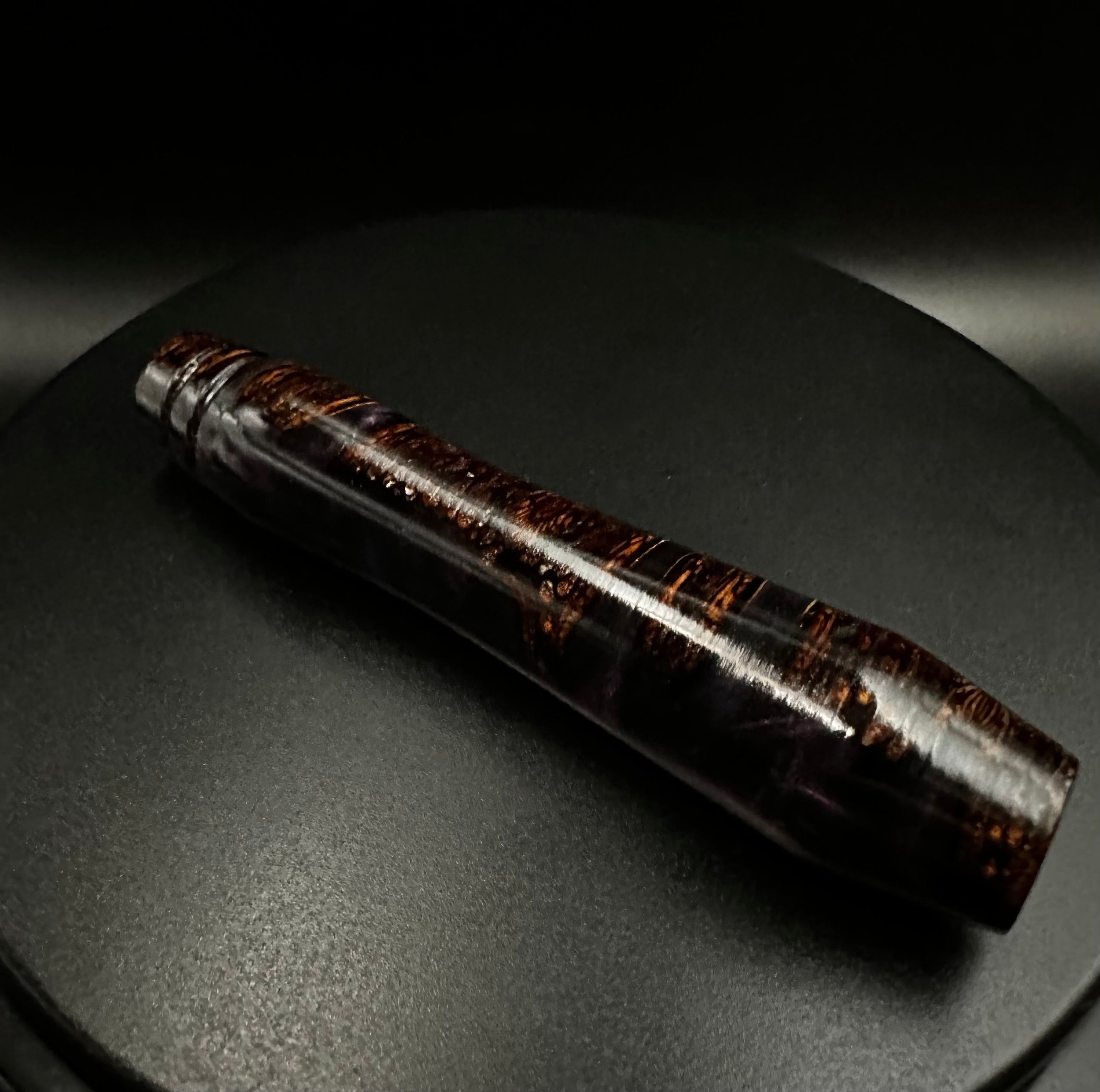 Coil Handle - Banksia with Dark Purple Resin | DFreeZ Designs
